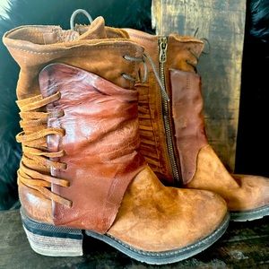 A.S.98 | Shoes | As98 All Leather Lace Up And Zip Handmade In Italy ...